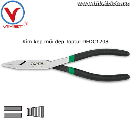 Kềm mỏ cong TOPTUL DFBA2208 | Thiết bị ô tô